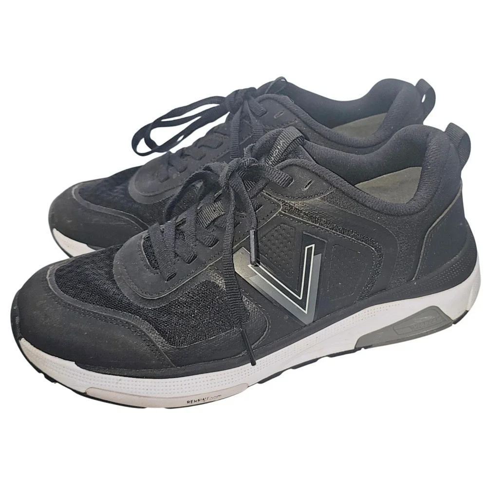 Vionic | Shoes | Vionic Strider Walking Shoes Womens 8 Black Mesh ...